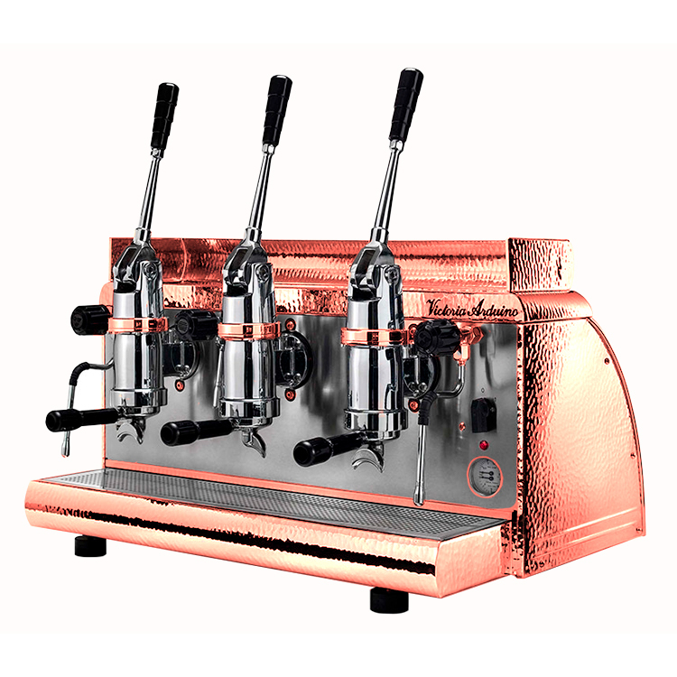 Кофемашина ручная Victoria Arduino Athena leva 3 copper 3Gr 380V медь ...