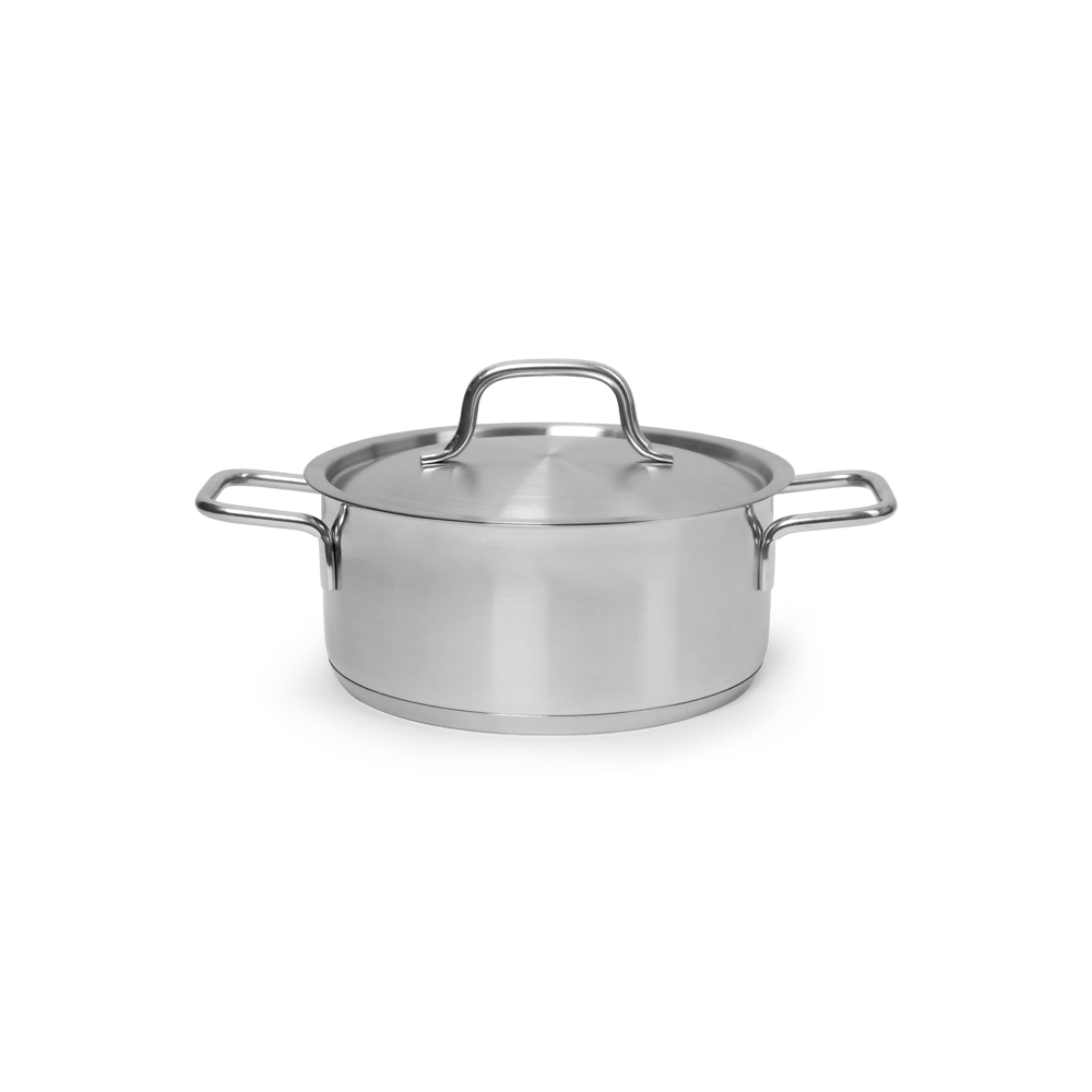 КАСТРЮЛЯ 2л нерж.тройное дно d=190 h=80, ИНДУКЦИЯ, серия "Satin ...